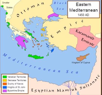 Romans gain control of the Eastern Mediterranean