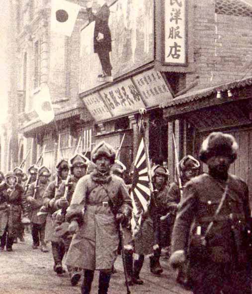 Japanese Troops (2nd Division) Entering Tsitsihar. 19 Nov. 1931 ...
