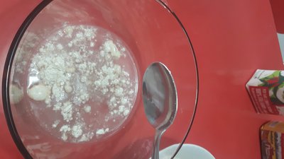 add one tablespoon at a time, the powders