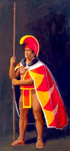 4. King Kamehameha in his Chief uniform.