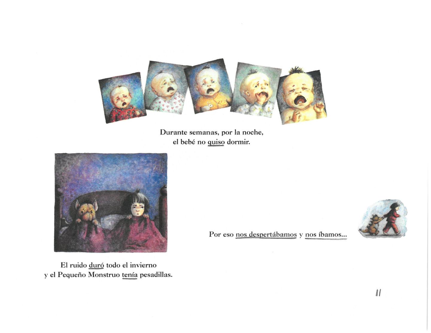 During the weeks, at night, the baby didn’t want to sleep.