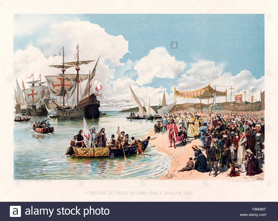 Portuguese fleet heading to India