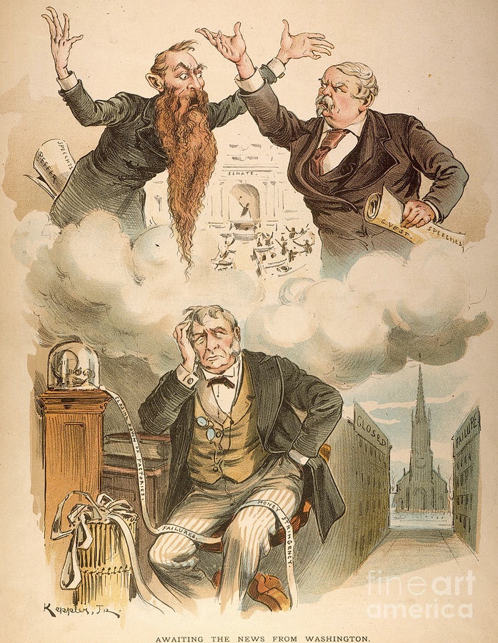 Cartoon: Panic Of 1893 by Granger