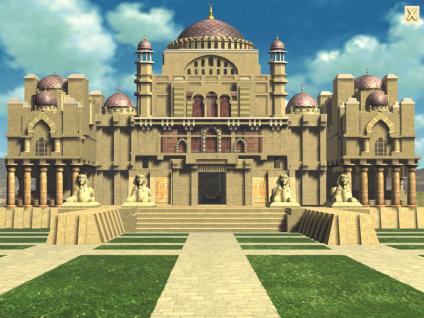 Here is an image of Hammurabi's palace in Babylon.
