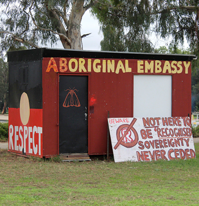 The tent embassy has changed many times over its history; it has been ...
