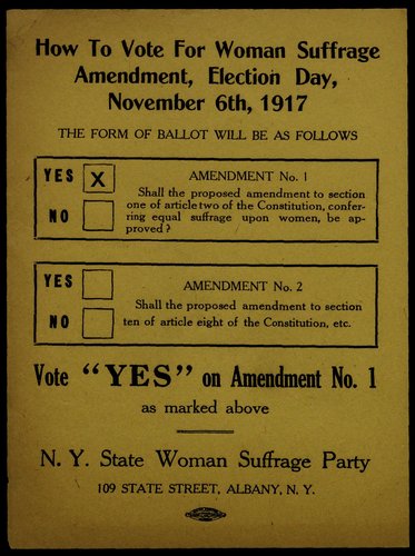 N. Y. State Woman Suffrage Party How to vote for woman suffrage ...