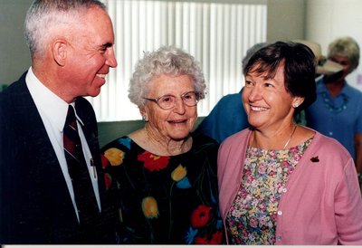 Ada Hatch (center) with Superintendent/President Jim Pulliam and Ada's ...