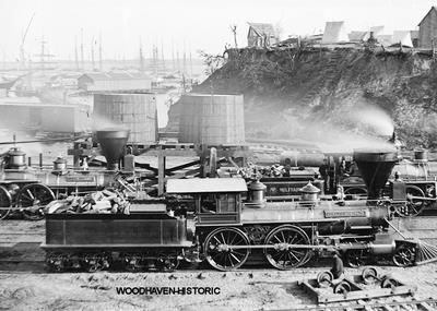 The first railroad appeared in 1828. They were originally pulled by ...
