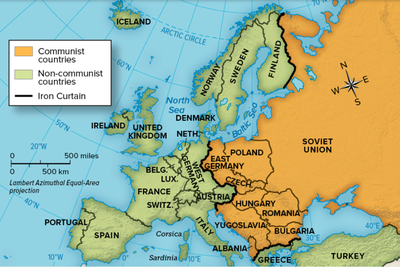 The Iron Curtain in Europe, 1948