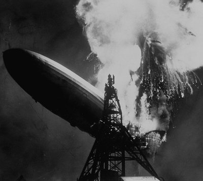 6 May: German airship Hindenburg catches fire