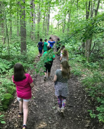 We spend lots of time outside- hiking is a favorite past time!