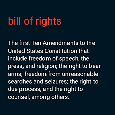 1791 - bill of rights