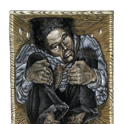 Henry Brown in his box.