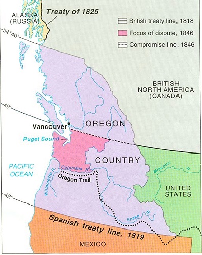 1846 - Acquisition of Oregon