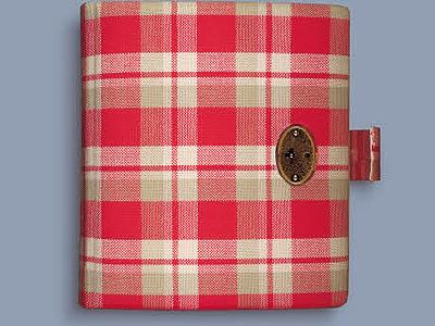 Anne Frank's red checkered diary.