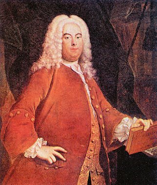 Georg Friedrich Händel német származású zeneszerző, Bach kortársa, bár ...