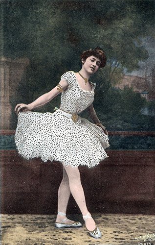 1900's French Ballerina Postcard.