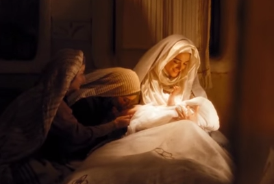Baby Muhammad just after being born.