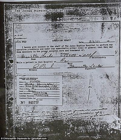 This shows her cursive handwriting.