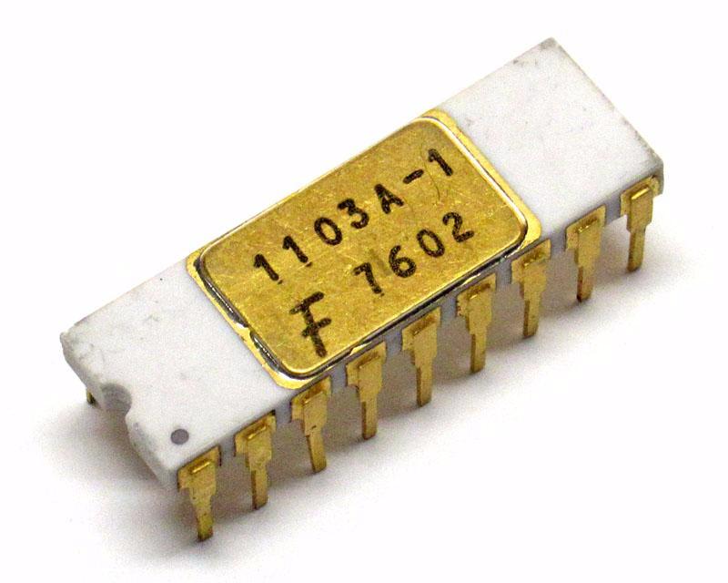 intel crea la primera memoria RAM llamada intel 1103