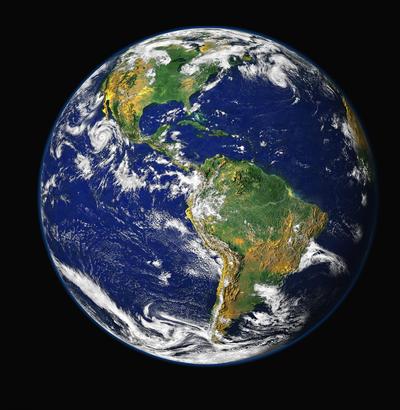 This is an image of the present day earth.