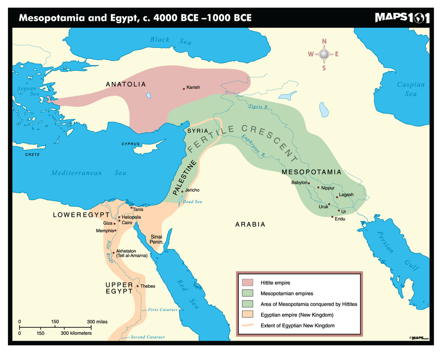 The main difference between the each empires respective plot of land in ...