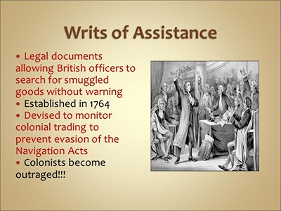Writs of Assistance 1761