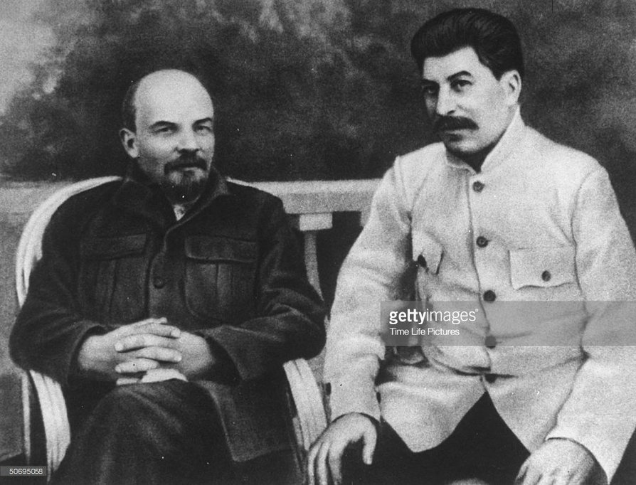 Shows the rise in power of Stalin after the death of Lenin and having ...