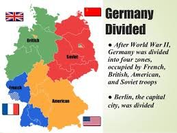 Map related to the separation of Germany