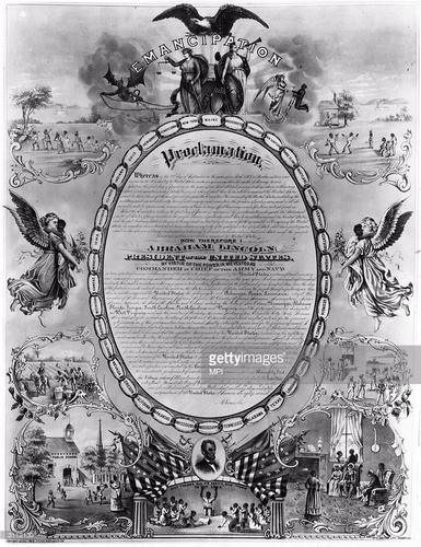 In 1863, slaves were declared free in U.S.A when Lincoln issued the ...