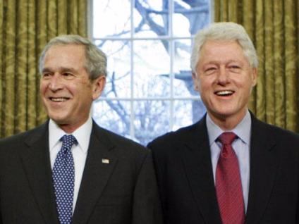 George Bush Jr. i Bill Clinton