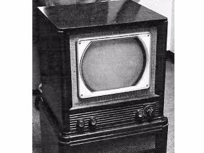 This is (one of) the first televisions , which began to be produced in ...
