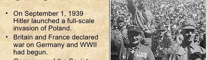 On September 1, 1939, the German army under Adolf Hitler launched an ...