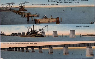 At over sea railroad being at Key West, that is when construction has ...