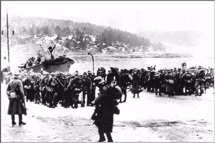Hitler invades Denmark and Norway. April, 1940.