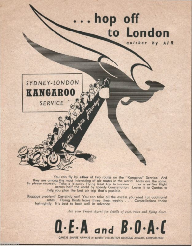 On 12 May, British Overseas Airways andQANTAS joined to create first ...