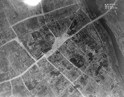 Aerial image taken of enemy grounds.