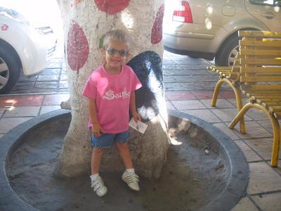First time going to Mexico I found a polka-dotted tree.