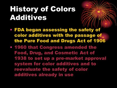 1960 Color Additives Amendment