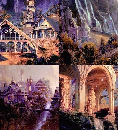These are different views of Elrond's home.