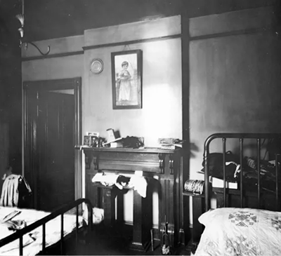 A glimpse of domestic life of the average 1920’s American is seen in ...