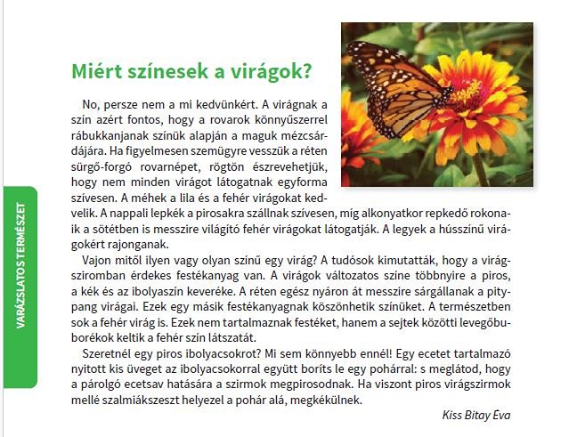 Olvasd el az olvasókönyv 104. oldalán található szöveget!