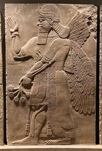 Bas relief from the Northwestern Palace at Nimroud, circa 870 BC