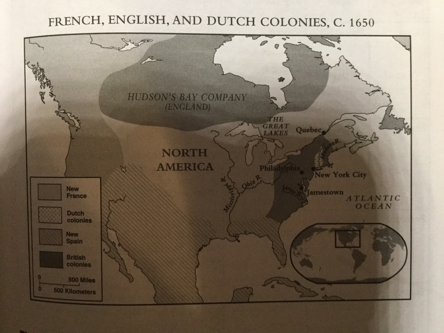english colonies in the americas