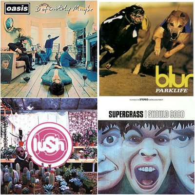 Here are Oasis, Blur, Supergrass, and Lush. who were all influential ...