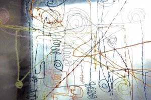 Figure 3. Embrodery art that is part of a research project representing ...