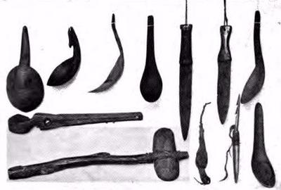 These were the tools used for farming or killing animals.