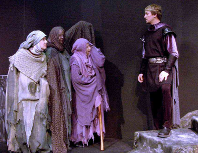 Macbeth goes back to see the witches to find out what his fate has ...