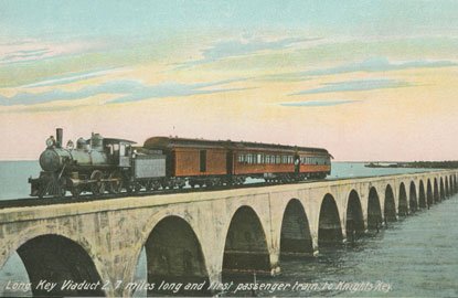 At the over-sea railroad to Key West, that was Flagler's first ride.