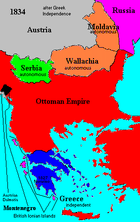 The Greek Revolution (1821-1832)- Territories After the Revolution